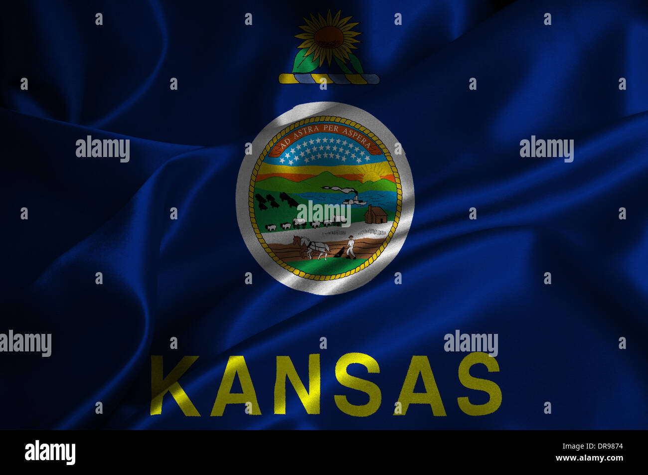 Kansas state flag hi-res stock photography and images - Alamy