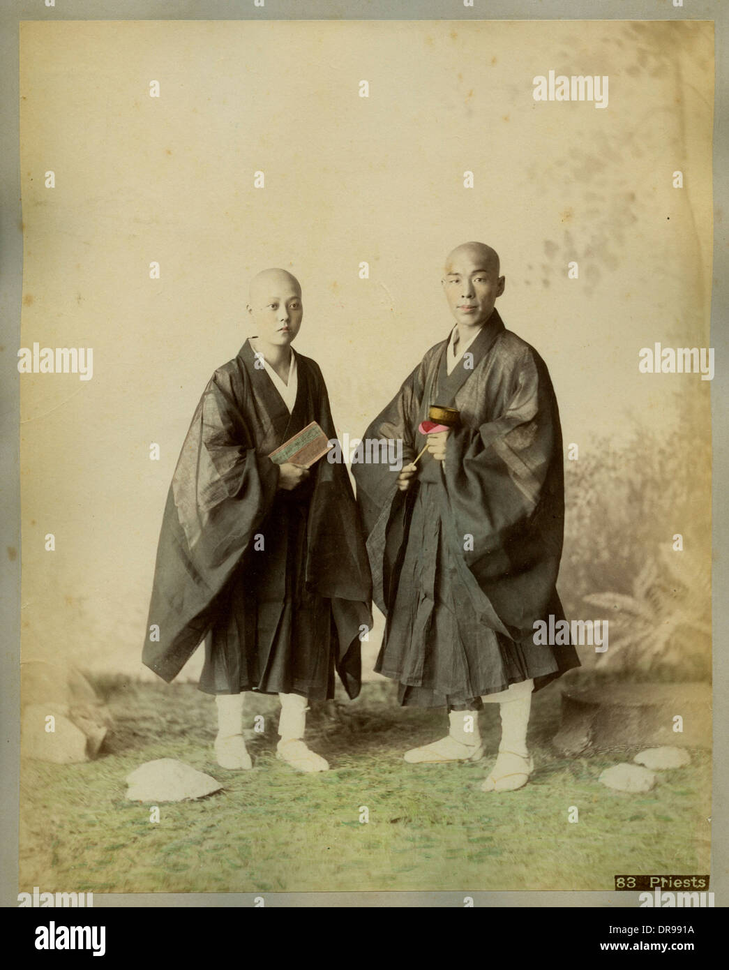 Two Japanese Monks Stock Photo - Alamy