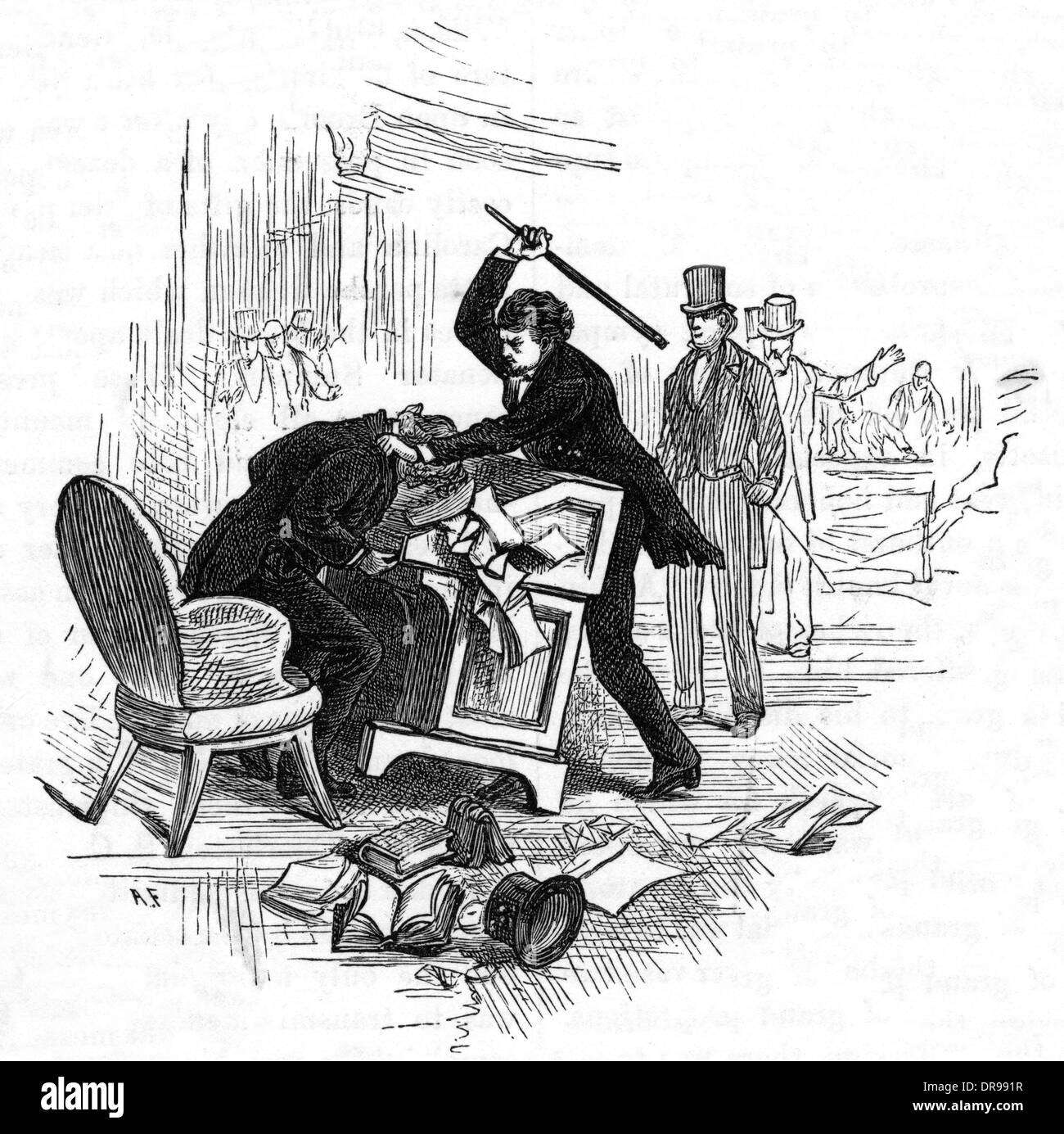 Preston brooks beating charles sumner hi-res stock photography and ...