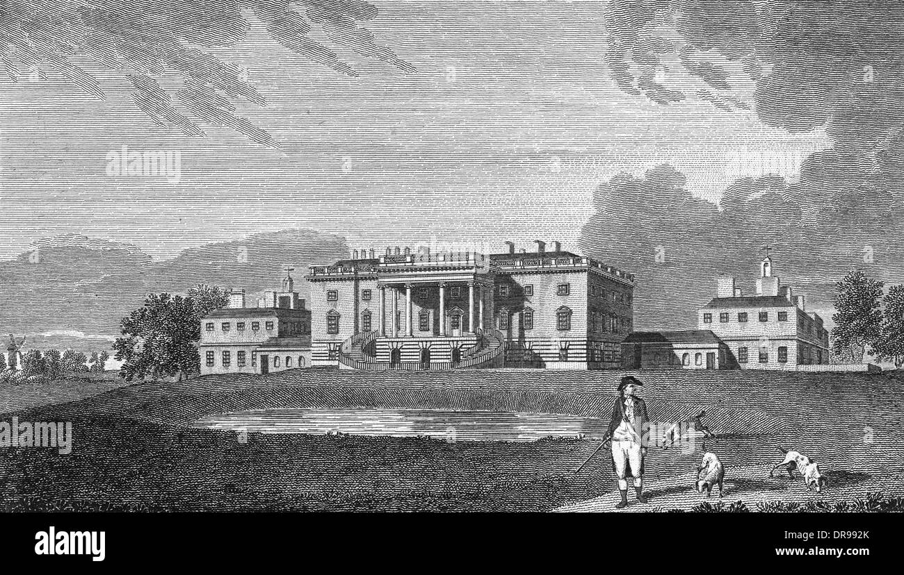 House late 18th century Black and White Stock Photos & Images - Alamy