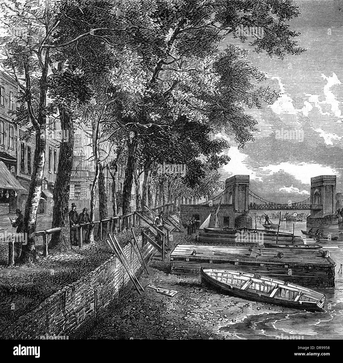 Chelsea cheyne walk hi-res stock photography and images - Alamy