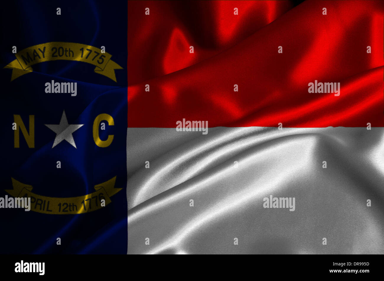 North carolina flag hi-res stock photography and images - Alamy