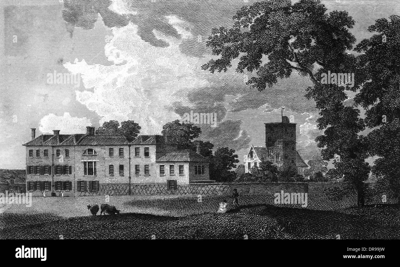 House late 18th century Black and White Stock Photos & Images - Alamy