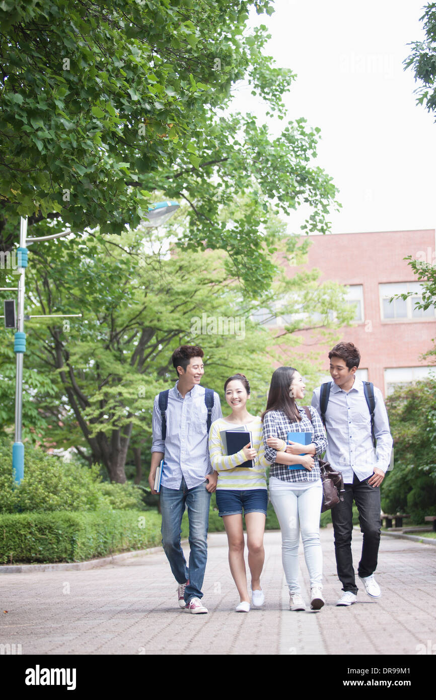 Walking students down school hi-res stock photography and images - Alamy