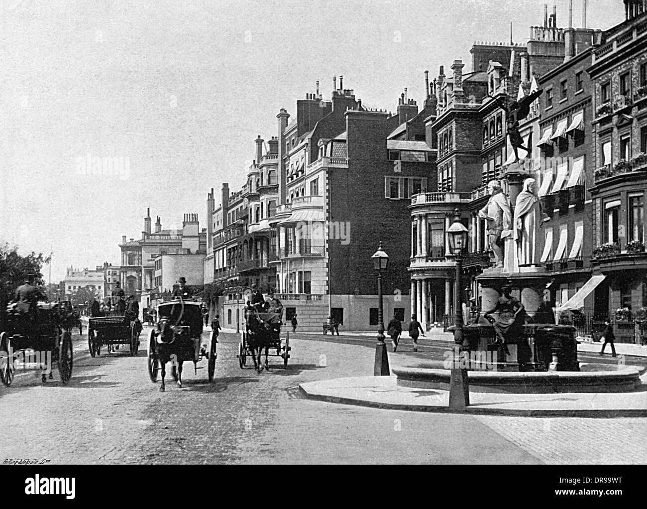 Park Lane, London 1896 Stock Photo - Alamy