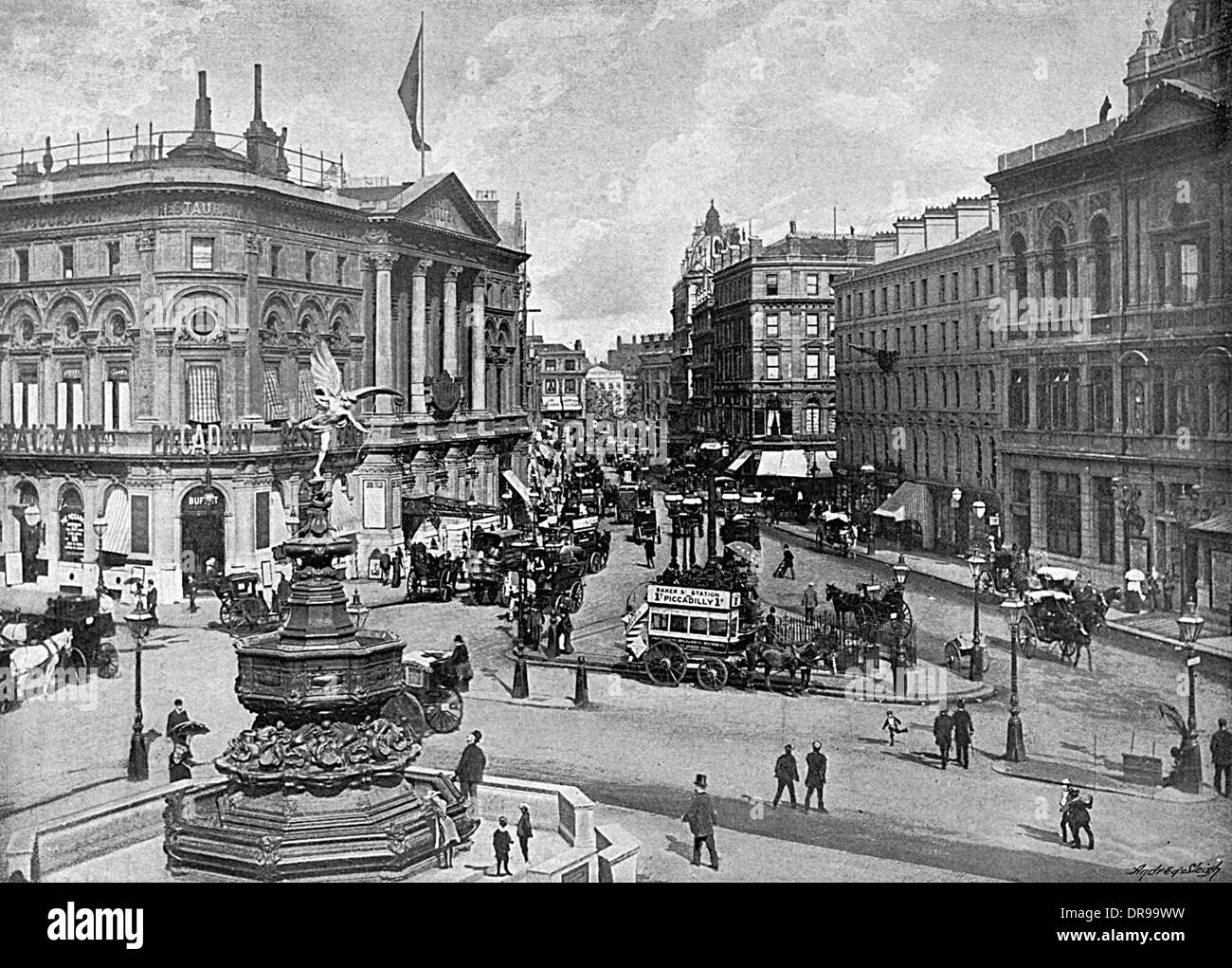 Piccadilly Circus 1896 Stock Photo - Alamy