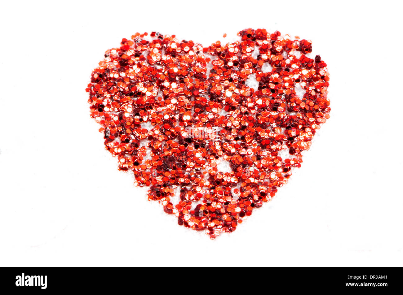 red heart on a white background Stock Photo - Alamy