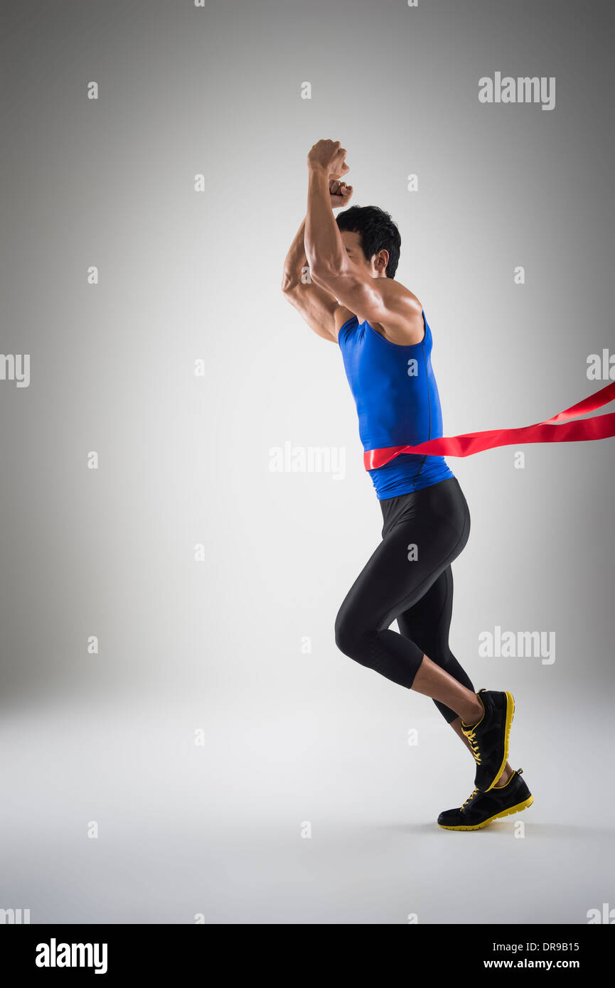Man side running studio full body hi-res stock photography and images ...
