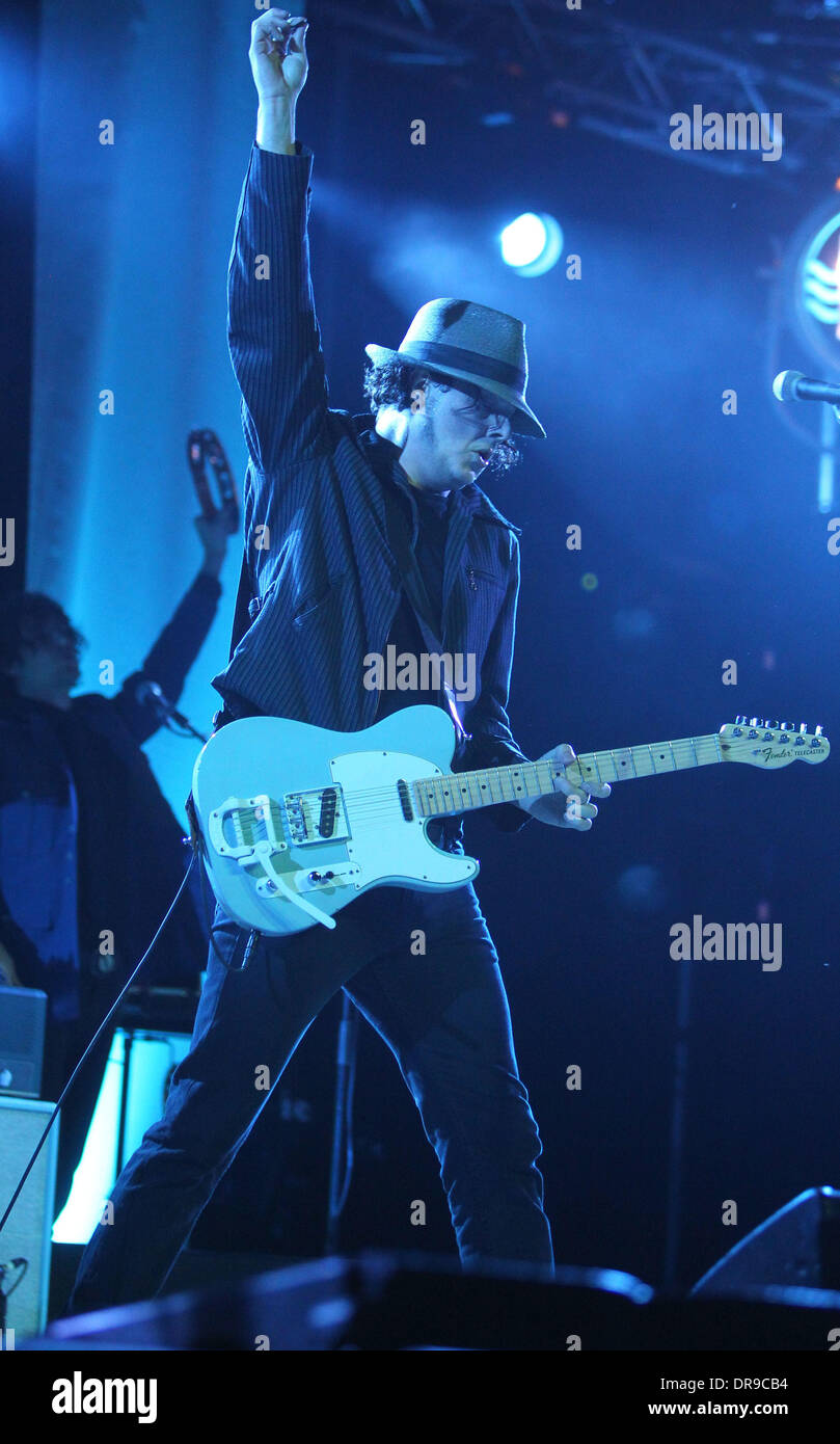 Jack White performing live on stage at BBC Radio 1's Hackney Weekend ...