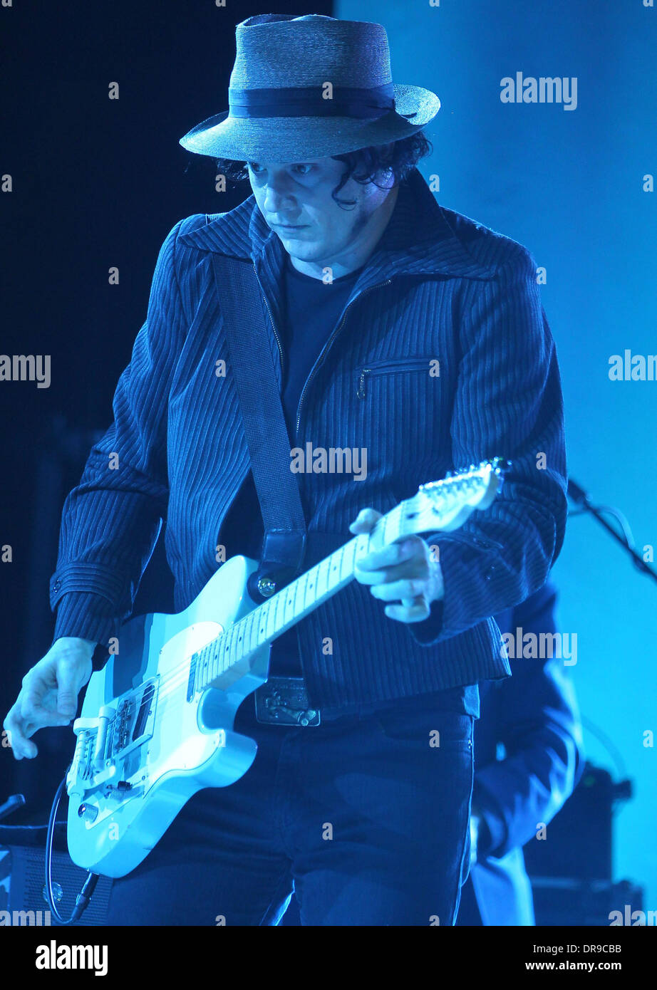 Jack White performing live on stage at BBC Radio 1's Hackney Weekend ...