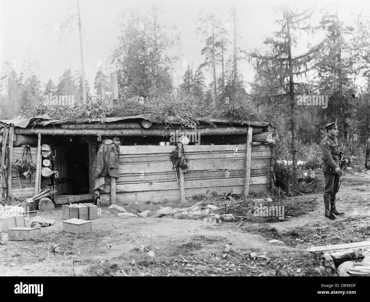 Observation Post 1914 Stock Photo - Alamy