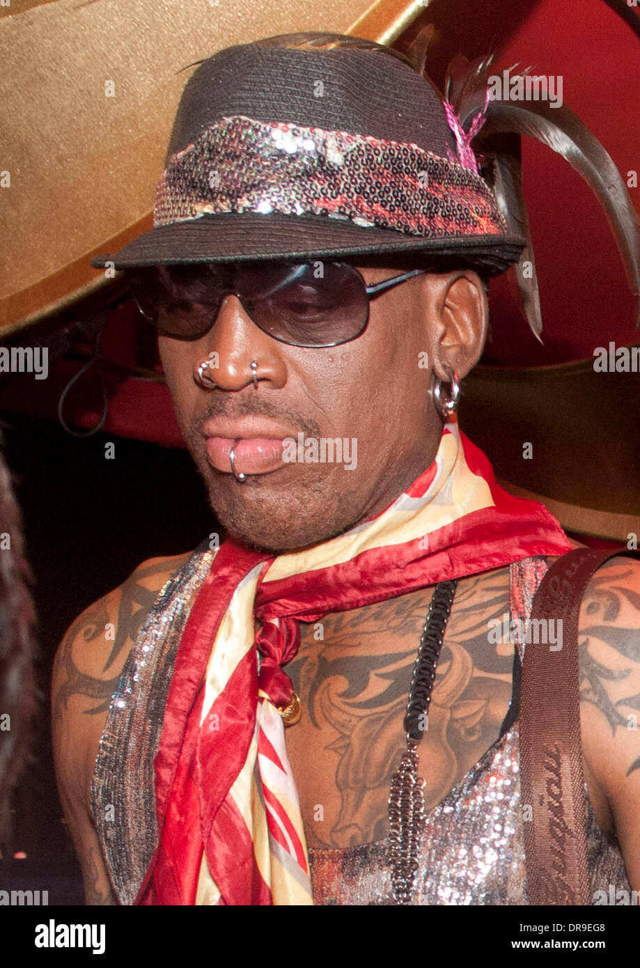 Dennis Rodman arriving at Gerry Kelly's 50th Royal Birthday X ...