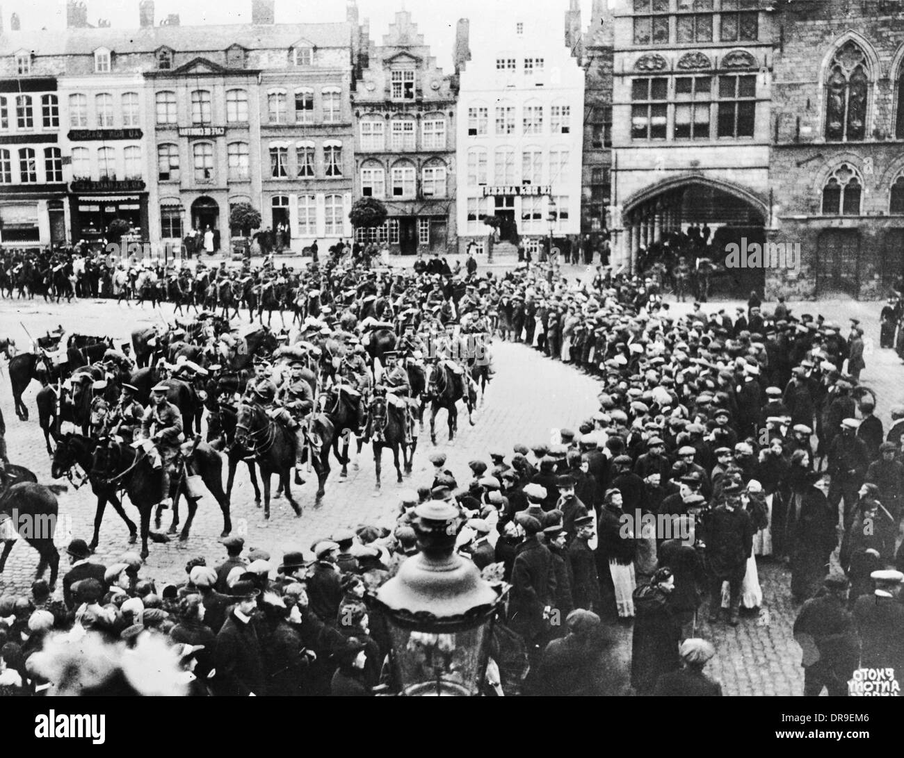 British troops in France 1914 Stock Photo - Alamy