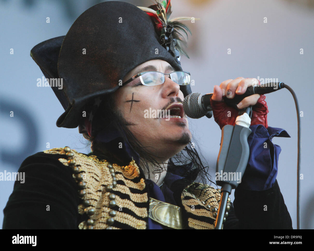 Adam Ant Parkpop Festival at Malieveld Den Haag, Holland - 24.06.12 ...