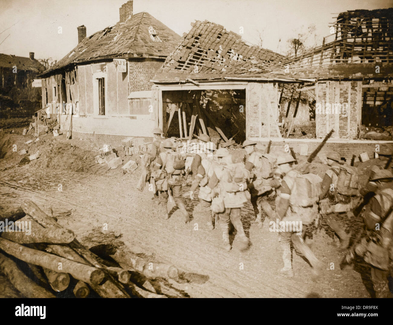 British front in France 1917 Stock Photo - Alamy