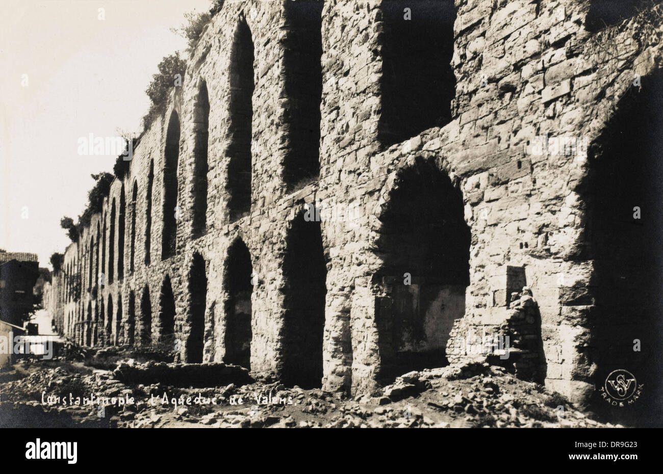 The Aqueduct of Valens - Constantinople Stock Photo - Alamy