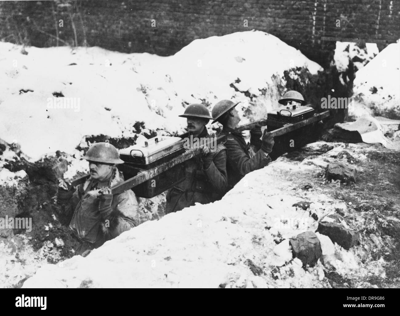 Front line supplies wwi Black and White Stock Photos & Images - Alamy