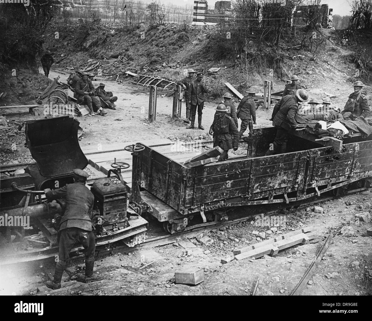 Transport wounded soldiers train hi-res stock photography and images ...