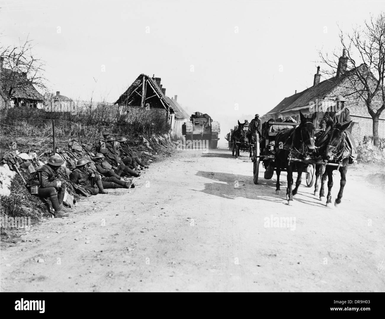 British Front in France in 1918 Stock Photo - Alamy