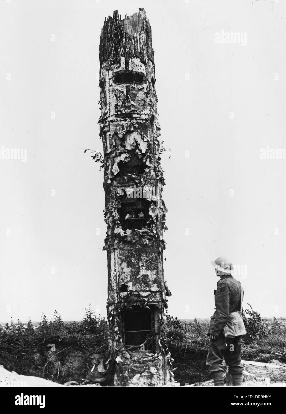 German observation post 1917 Stock Photo - Alamy