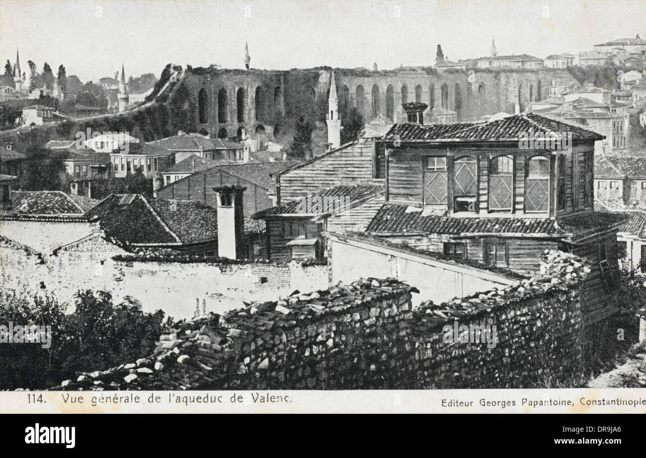 The Aqueduct of Valens - Constantinople Stock Photo - Alamy