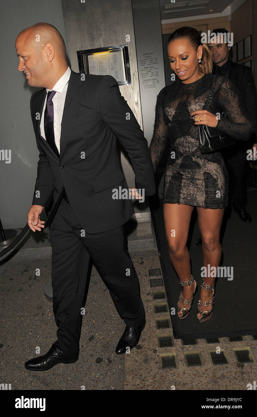 Mel B Aka Melanie Brown And Her Husband Stephen Belafonte Leaving Nobu