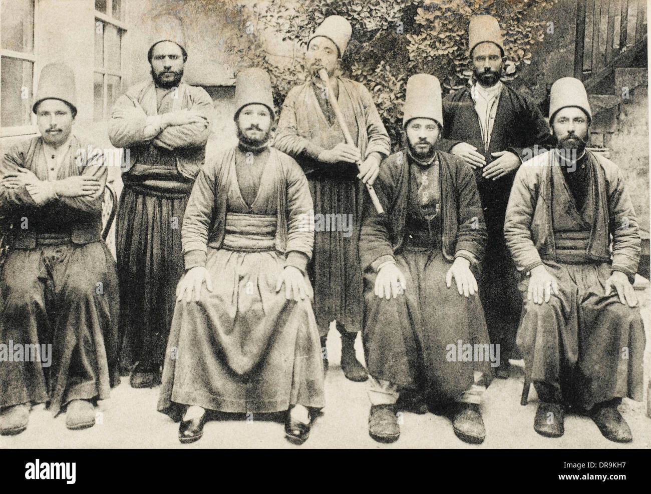 The Dervishes of Aleppo with ney player Stock Photo - Alamy