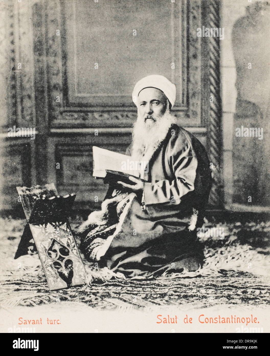 Constantinople - Turkish religious scholar Stock Photo - Alamy