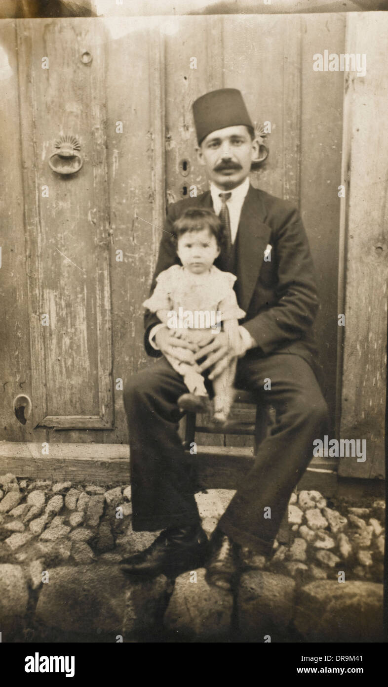 Turkish man and his young daughter Stock Photo - Alamy