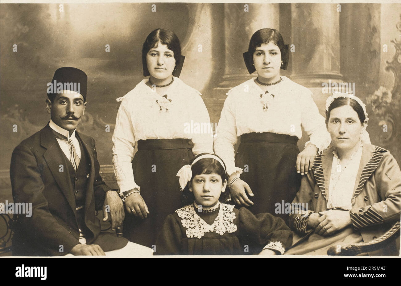 Turkish Family Group - 1920s Stock Photo - Alamy