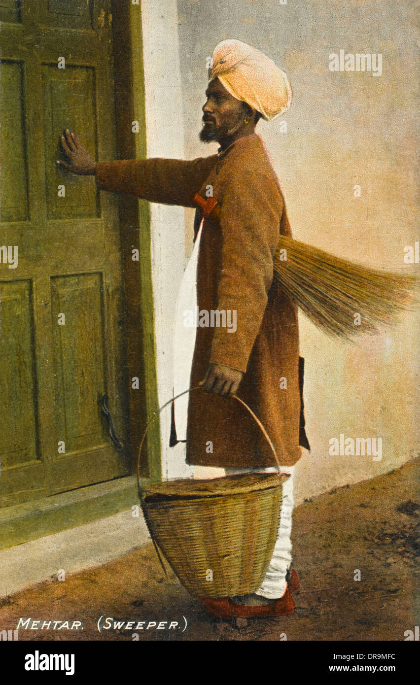 A sweeper - India Stock Photo - Alamy