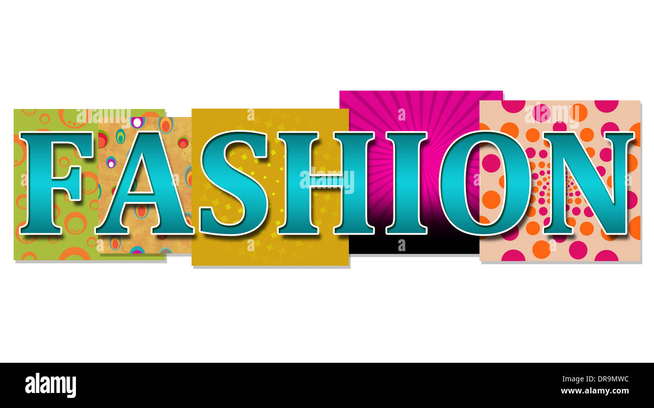 Fashion Text with various background Stock Photo - Alamy