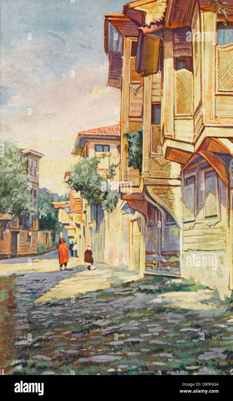 Constantinople - Street scene with cumbas Stock Photo - Alamy