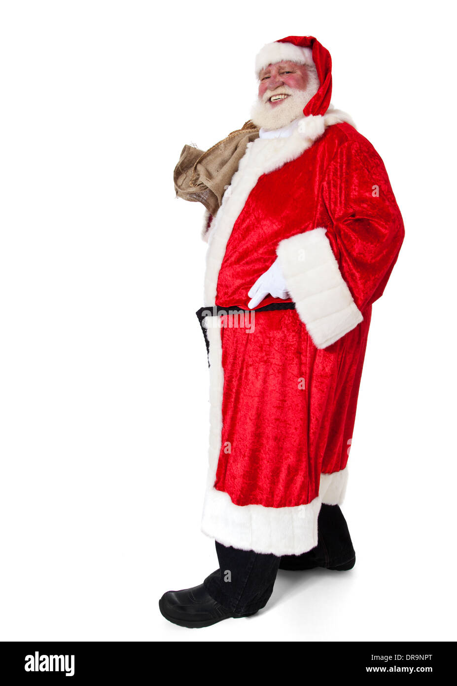 Santa Clause in authentic look. All on white background Stock Photo - Alamy