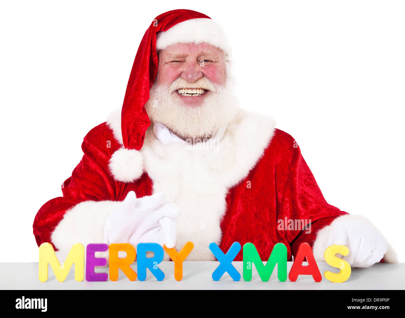 Santa Clause in authentic look. All on white background Stock Photo - Alamy