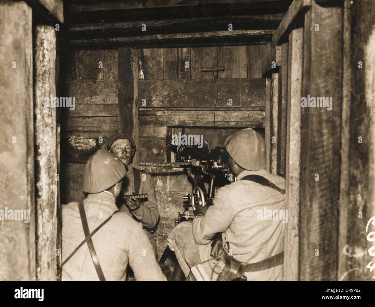 French machine gun post hi-res stock photography and images - Alamy