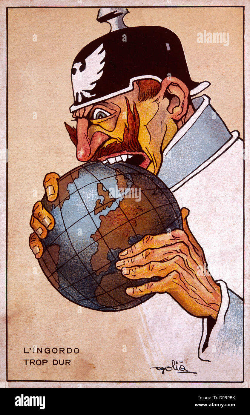 Kaiser Wilhelm's greed Stock Photo - Alamy