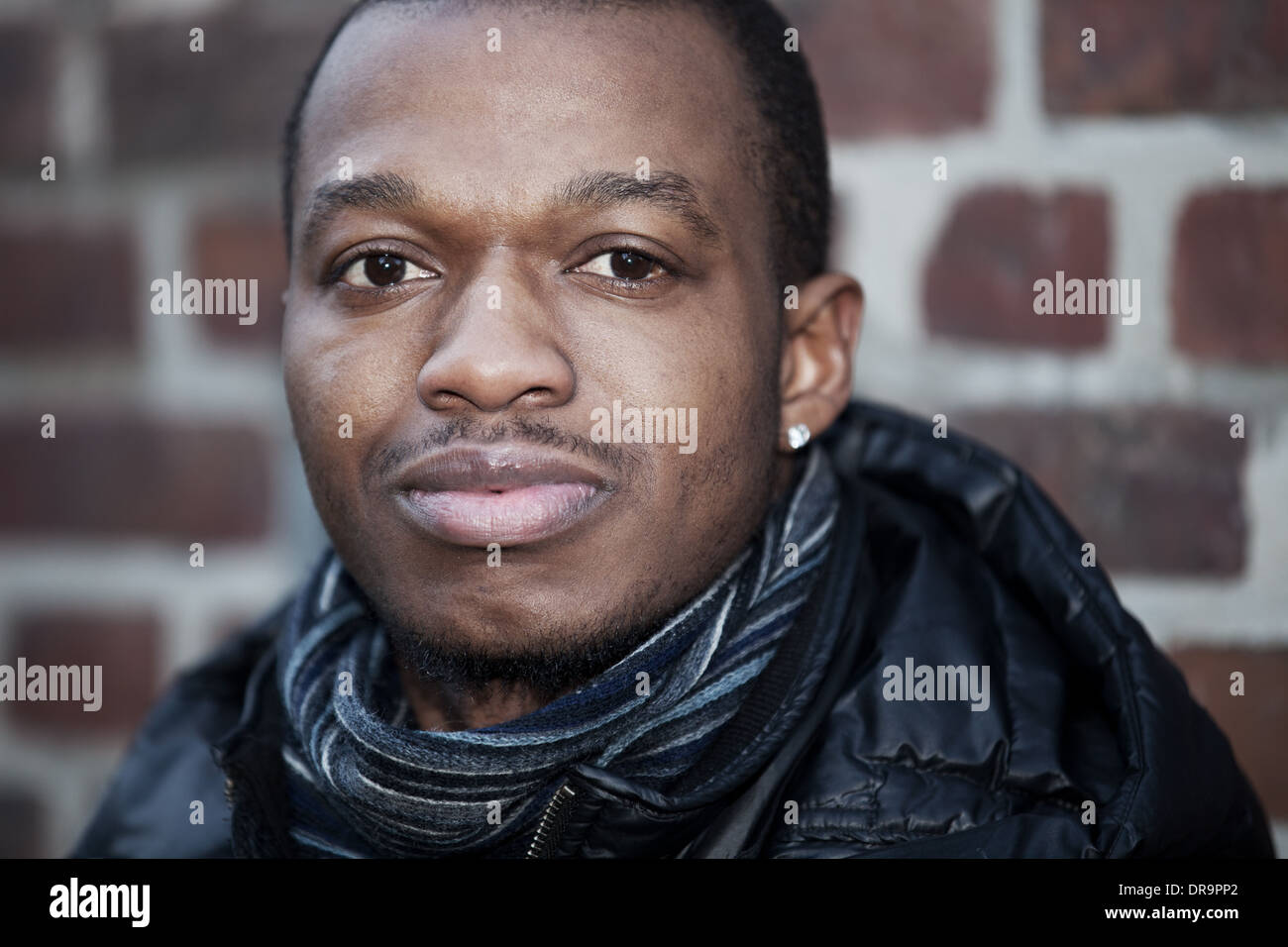 Black guy in winter clothes hi-res stock photography and images - Alamy
