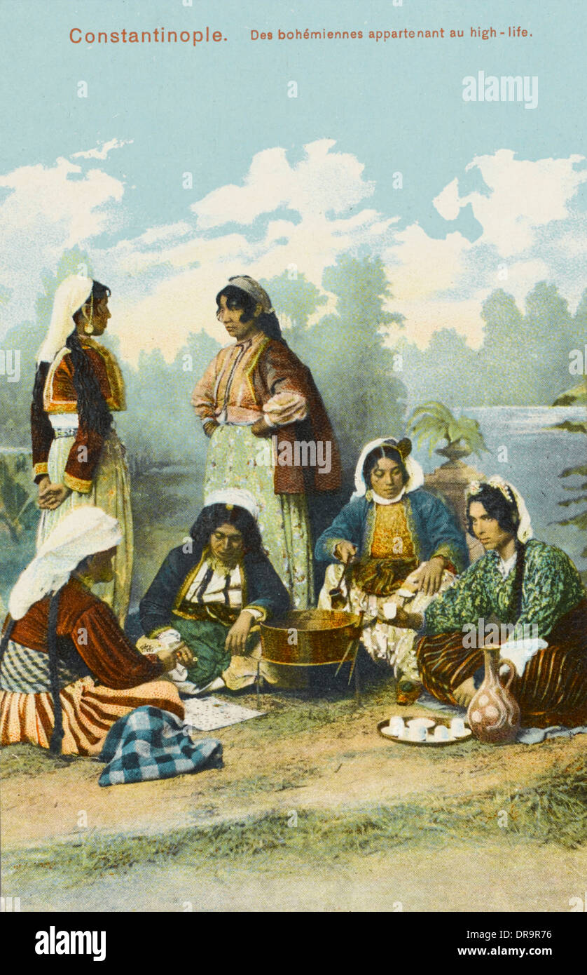 Bohemian Women enjoying the high life Stock Photo - Alamy