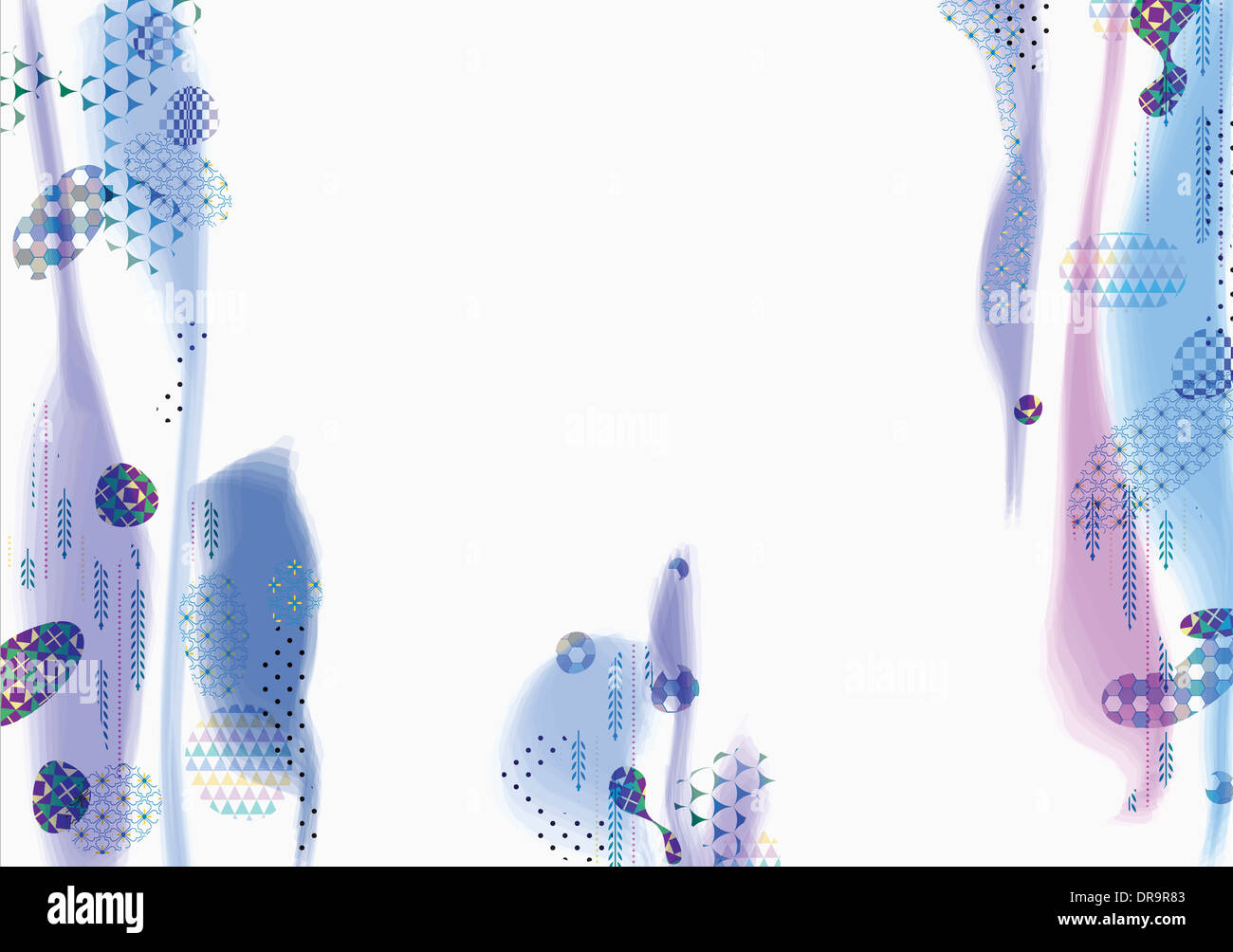 illustration card template with unique design Stock Photo - Alamy