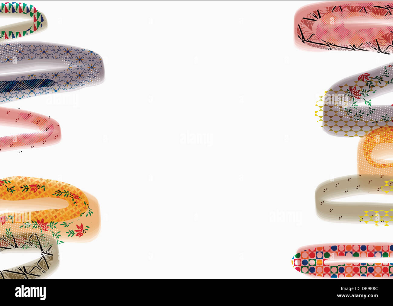 illustration card template with unique design Stock Photo - Alamy