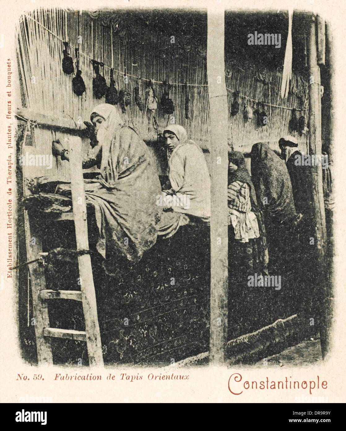 Turkish rug manufacture Stock Photo - Alamy