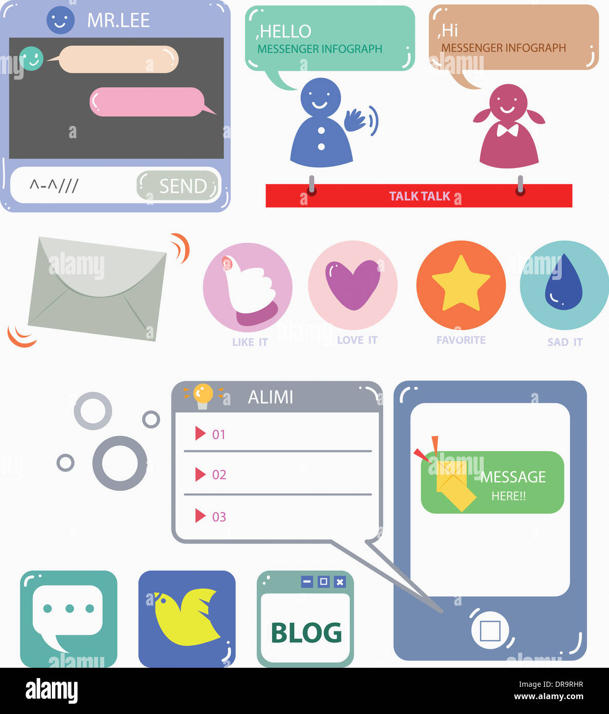sample illustration of info graphic diagram Stock Photo - Alamy