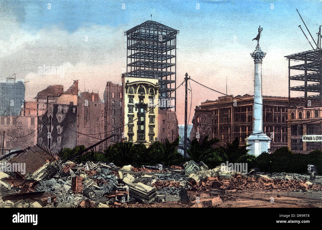 San Francisco earthquake 1906 Stock Photo - Alamy