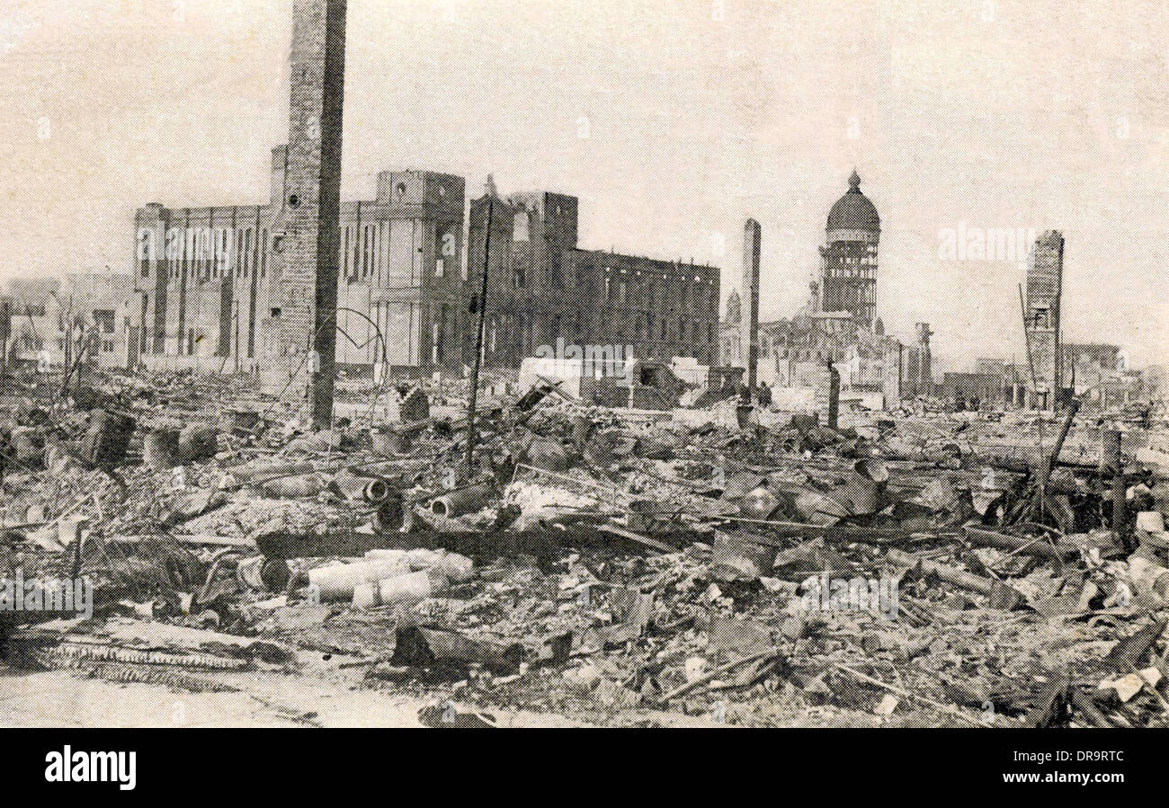 San Francisco earthquake 1906 Stock Photo - Alamy
