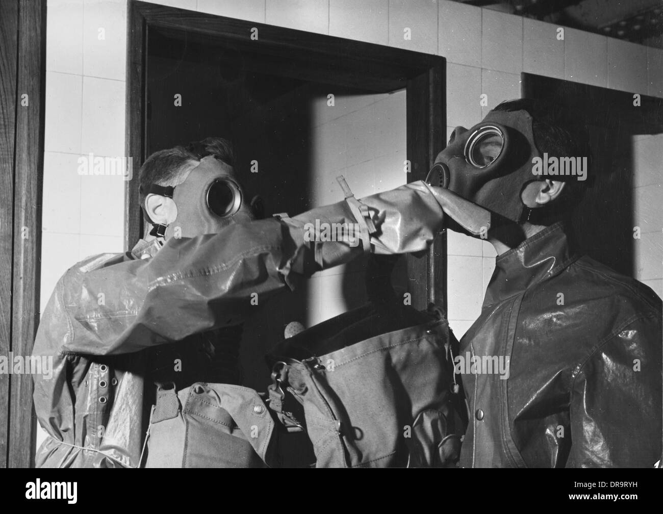 Decontamination Drill, World War II Stock Photo - Alamy
