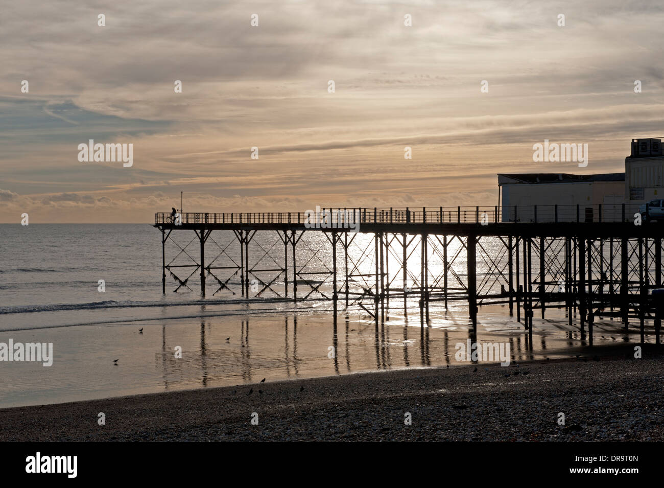 The end of Bognor Regis Pier at sunset Stock Photo - Alamy