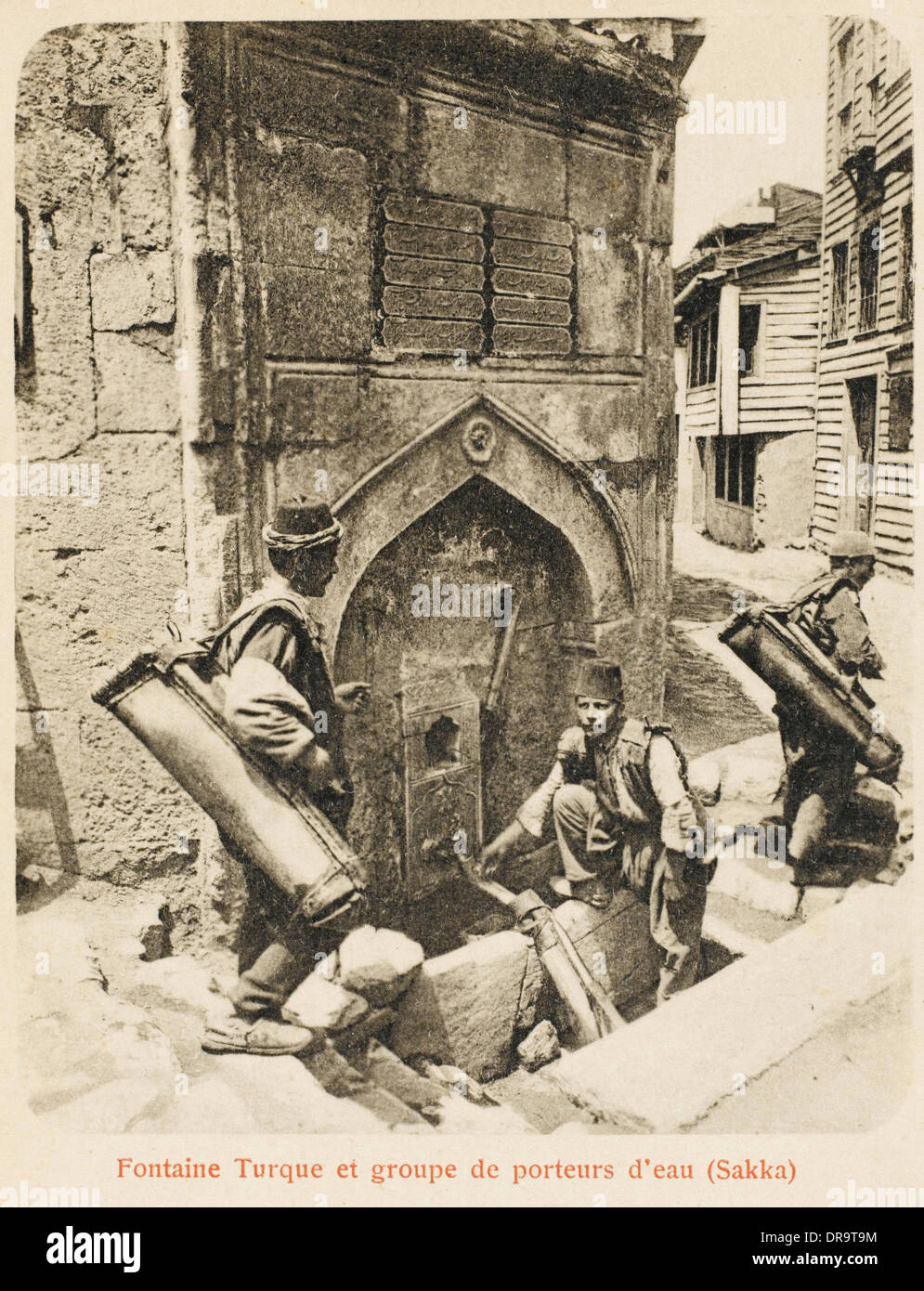 Turkish Fountain with Water Carriers Stock Photo - Alamy