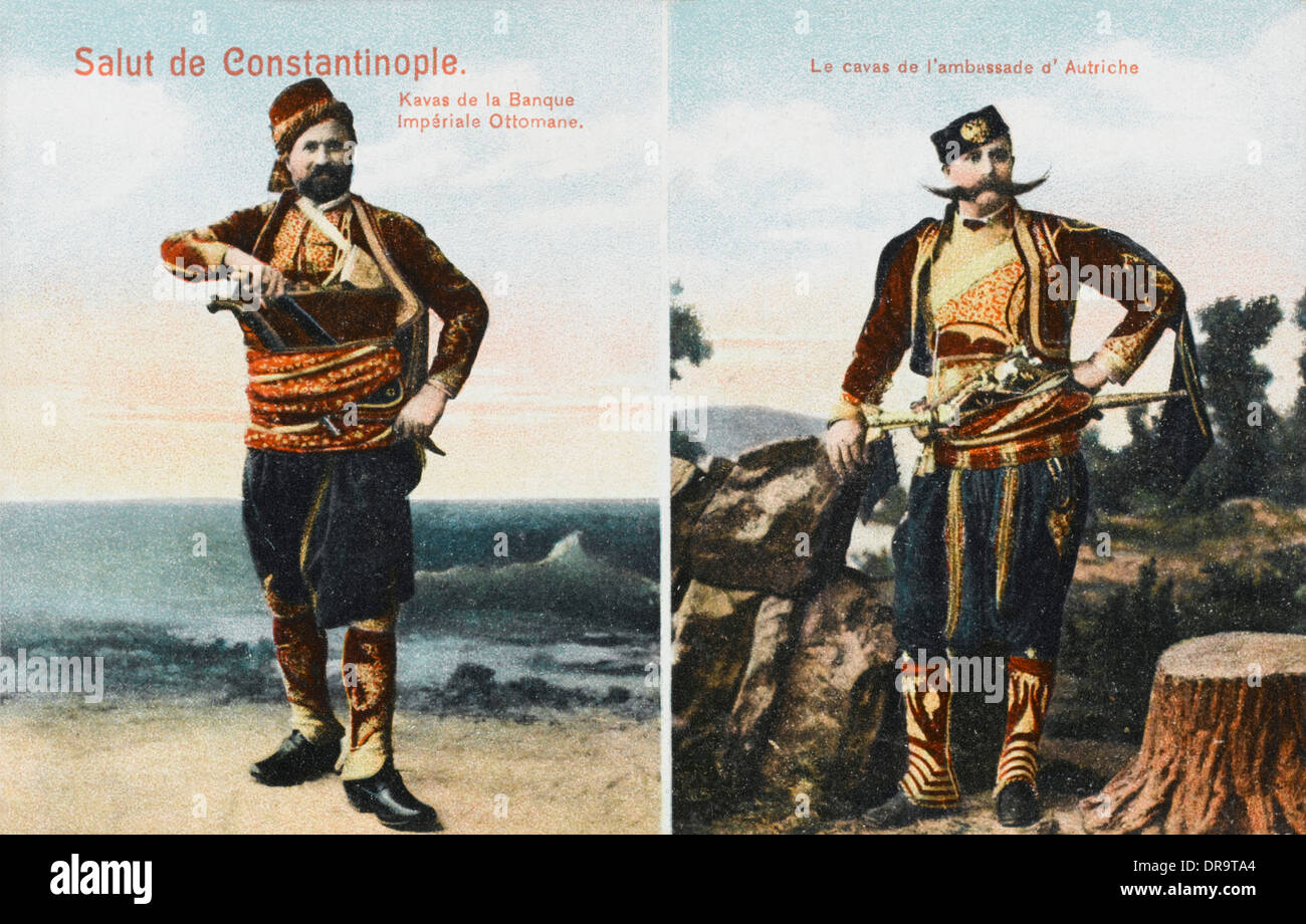 Guards of the Ottoman Bank and the Ambassador of Austria Stock Photo ...