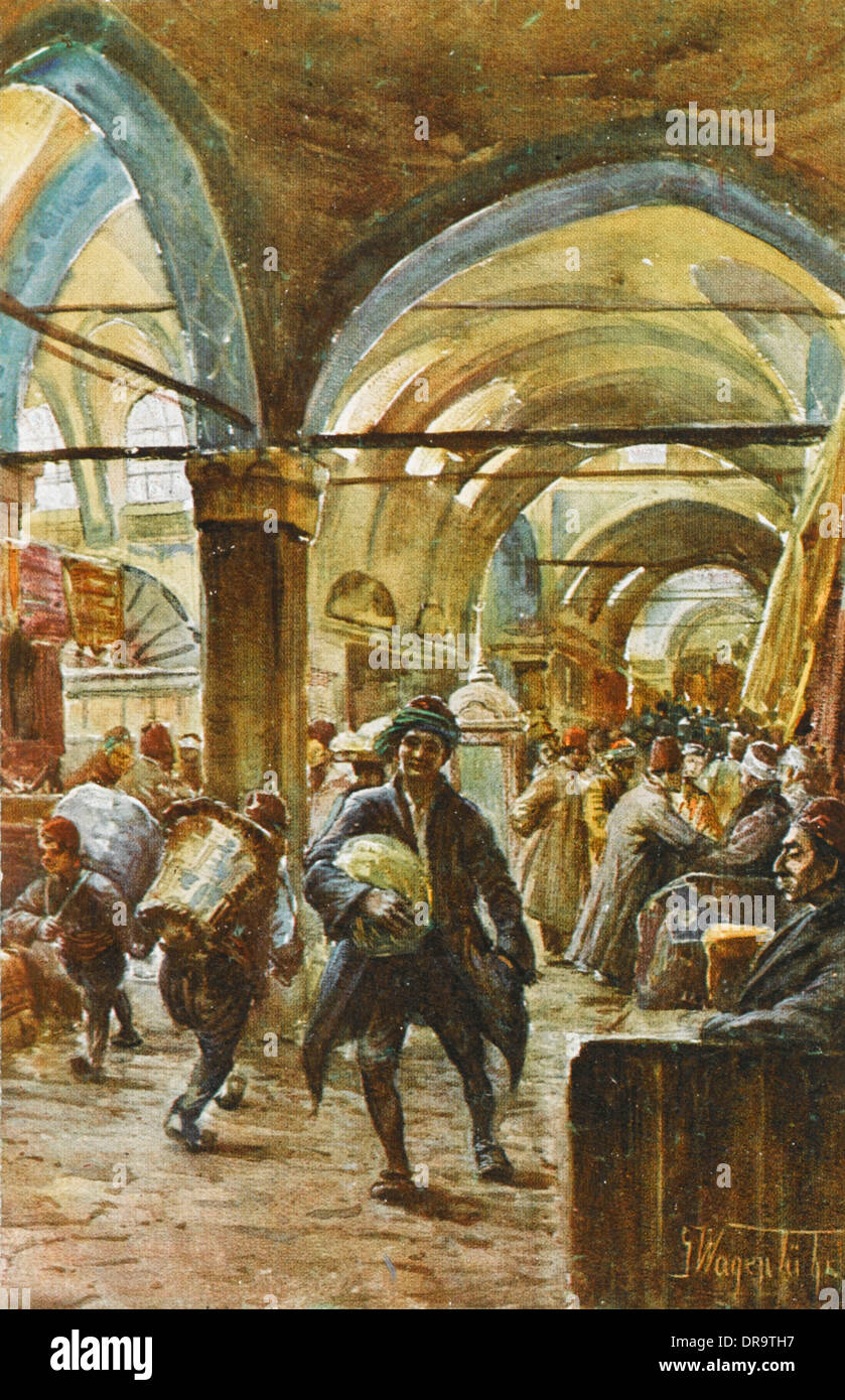 Street of Book Sellers, Grand Bazaar, Constantinople Stock Photo - Alamy